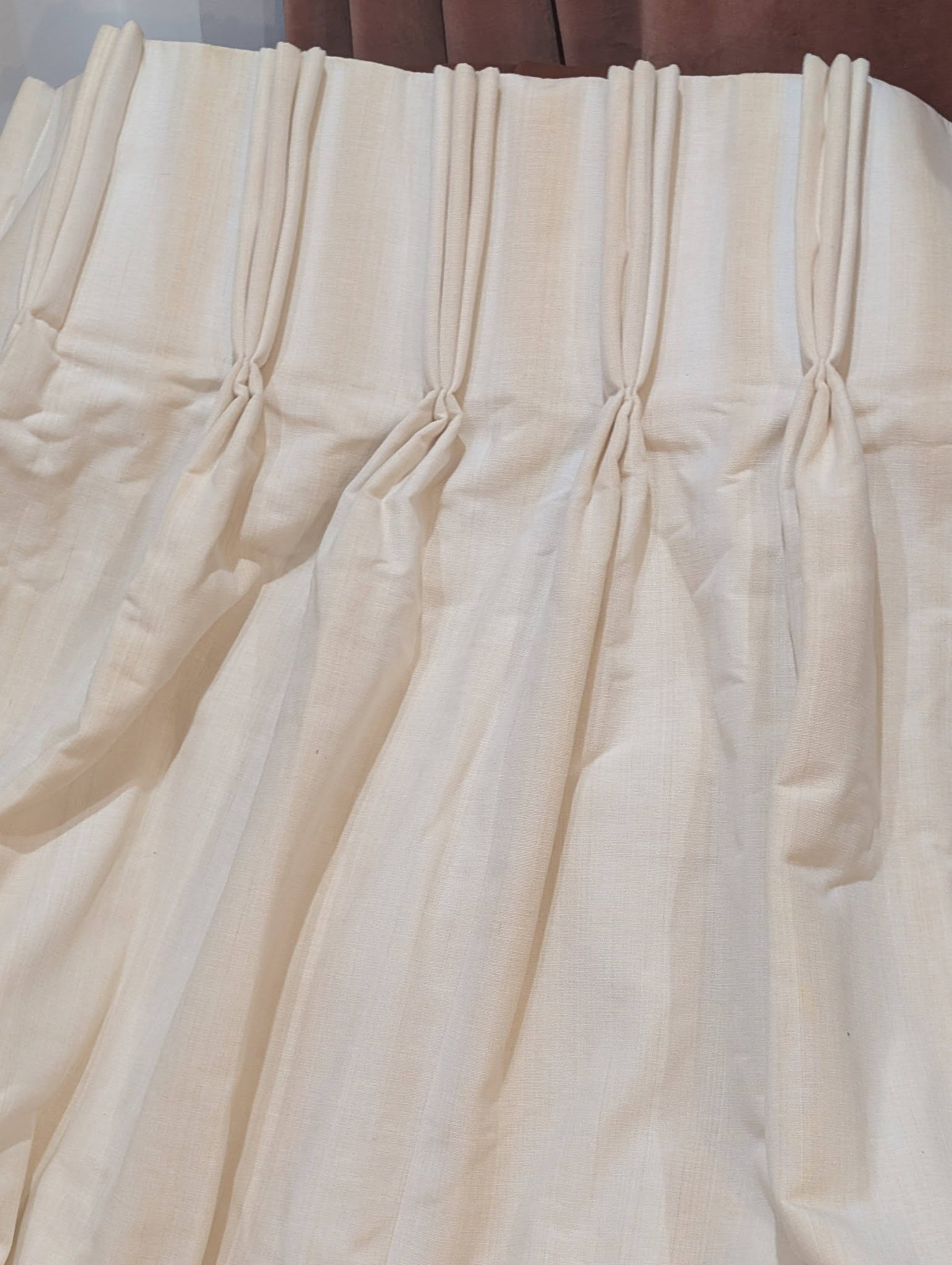 Great Value Cream Triple Pinch Pleat Second-Hand Curtains