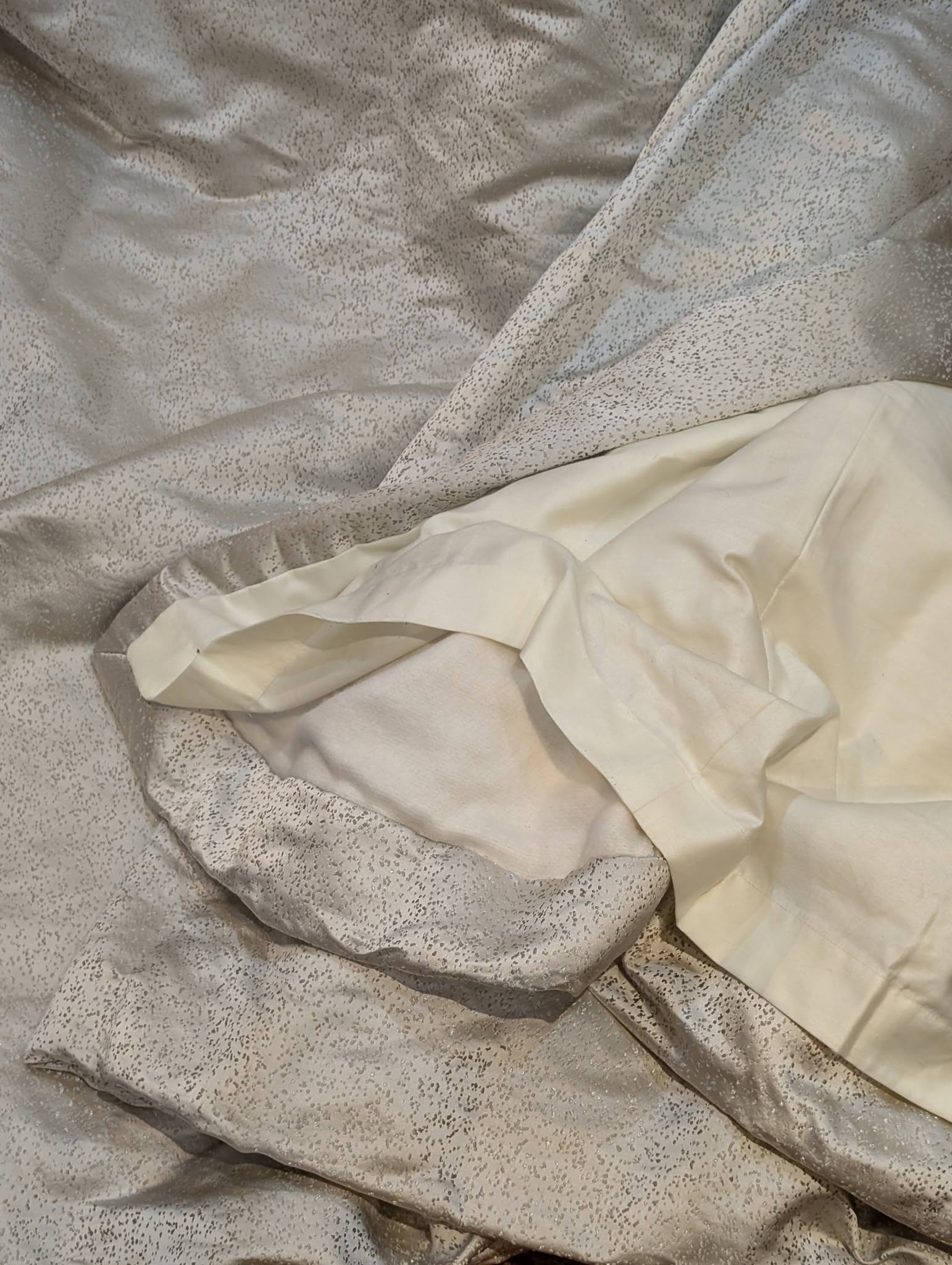 Lovely Silver Goblet Pleat Interlined Second-Hand Curtains