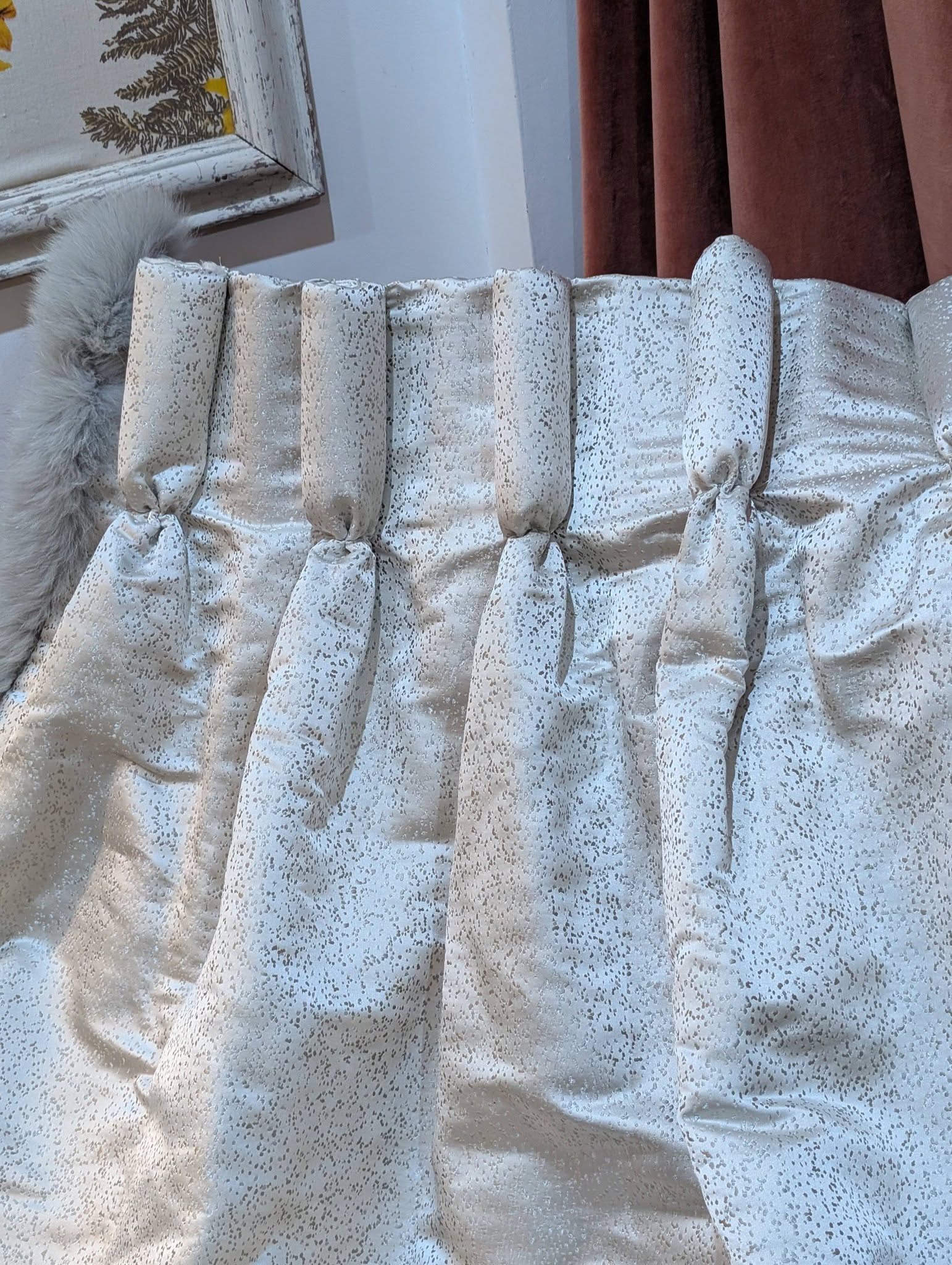 Lovely Silver Goblet Pleat Interlined Second-Hand Curtains